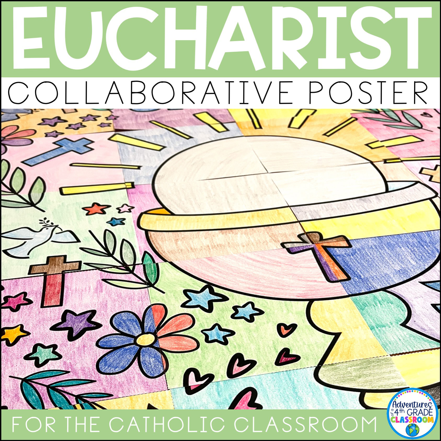 Eucharist Collaborative Poster | First Communion - Adventures of a 4th ...