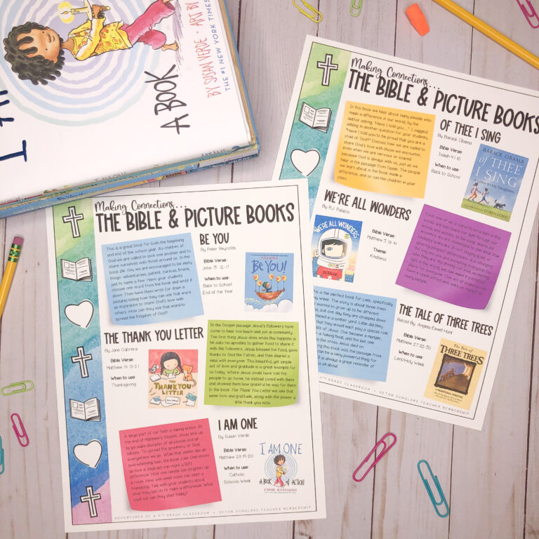 Book and Bible Freebie – Adventures of a 4th Grade Classroom