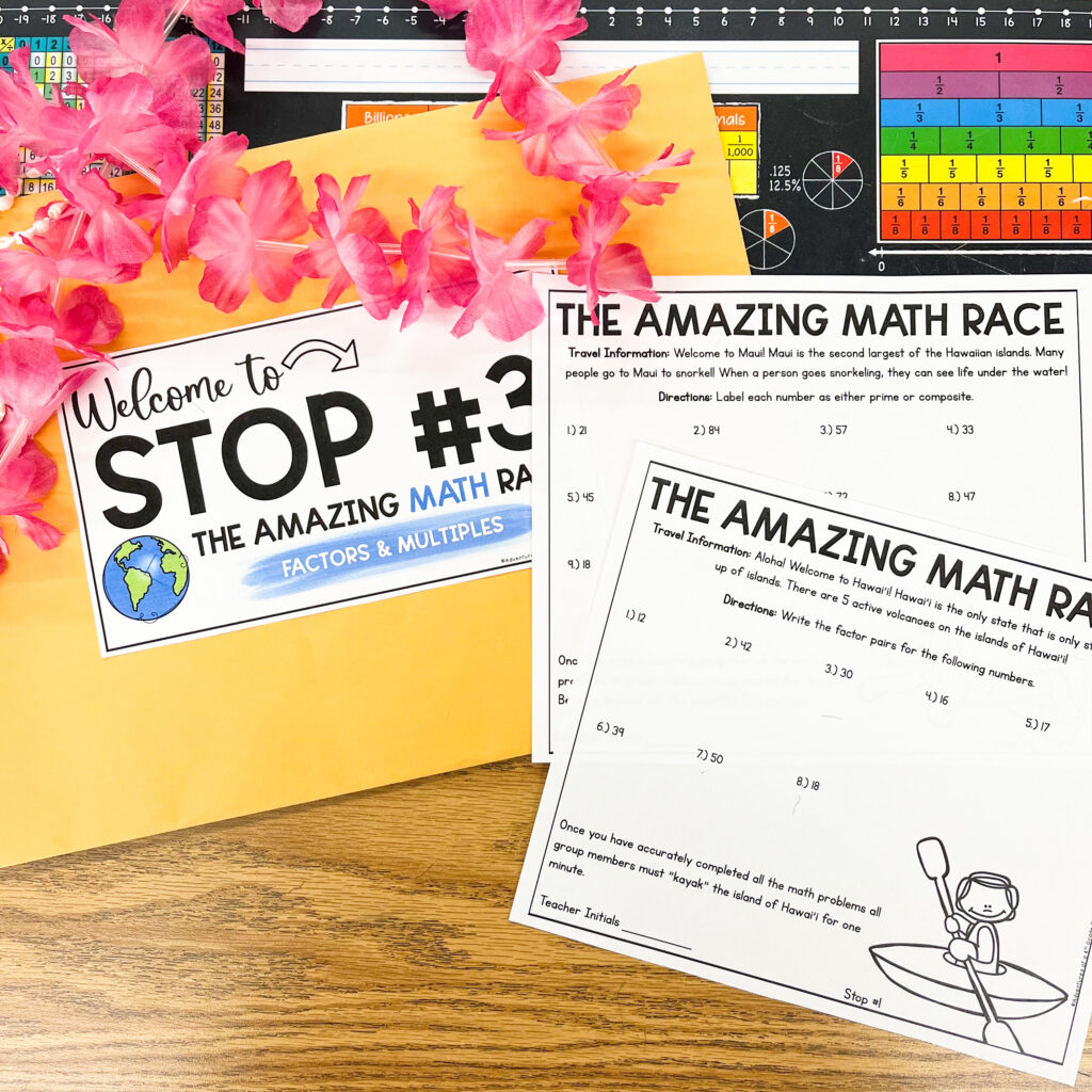 Amazing Math Race – Adventures of a 4th Grade Classroom