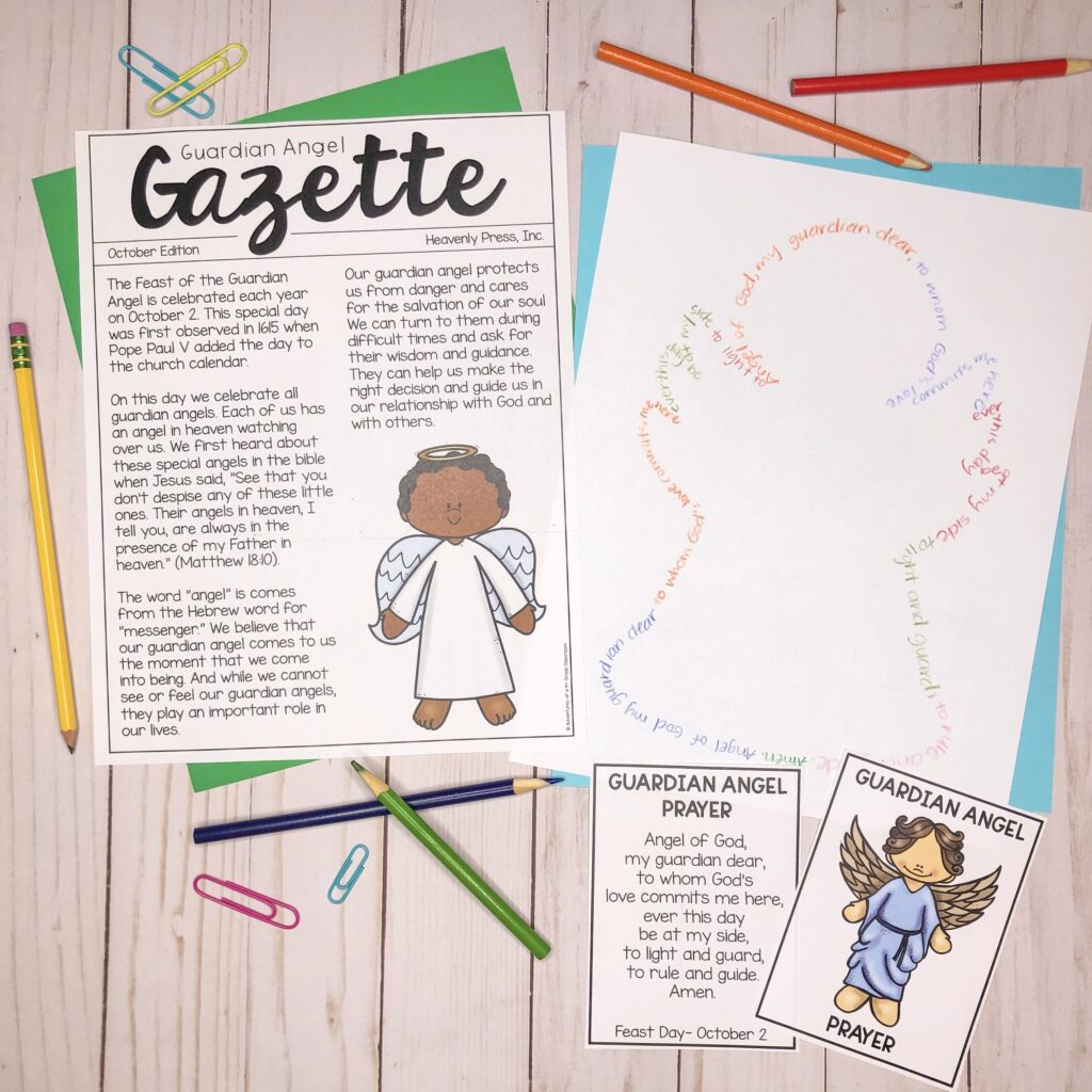 Guardian Angel Activity – Adventures of a 4th Grade Classroom