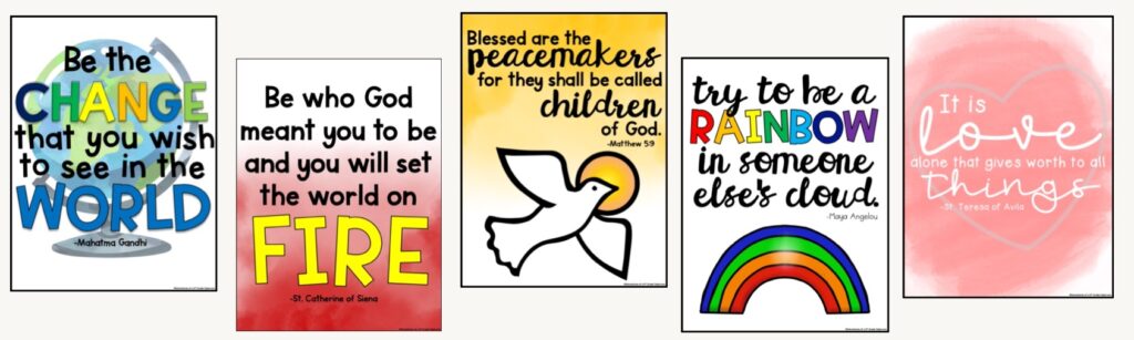 5 Free Catholic Classroom Posters – Adventures of a 4th Grade Classroom