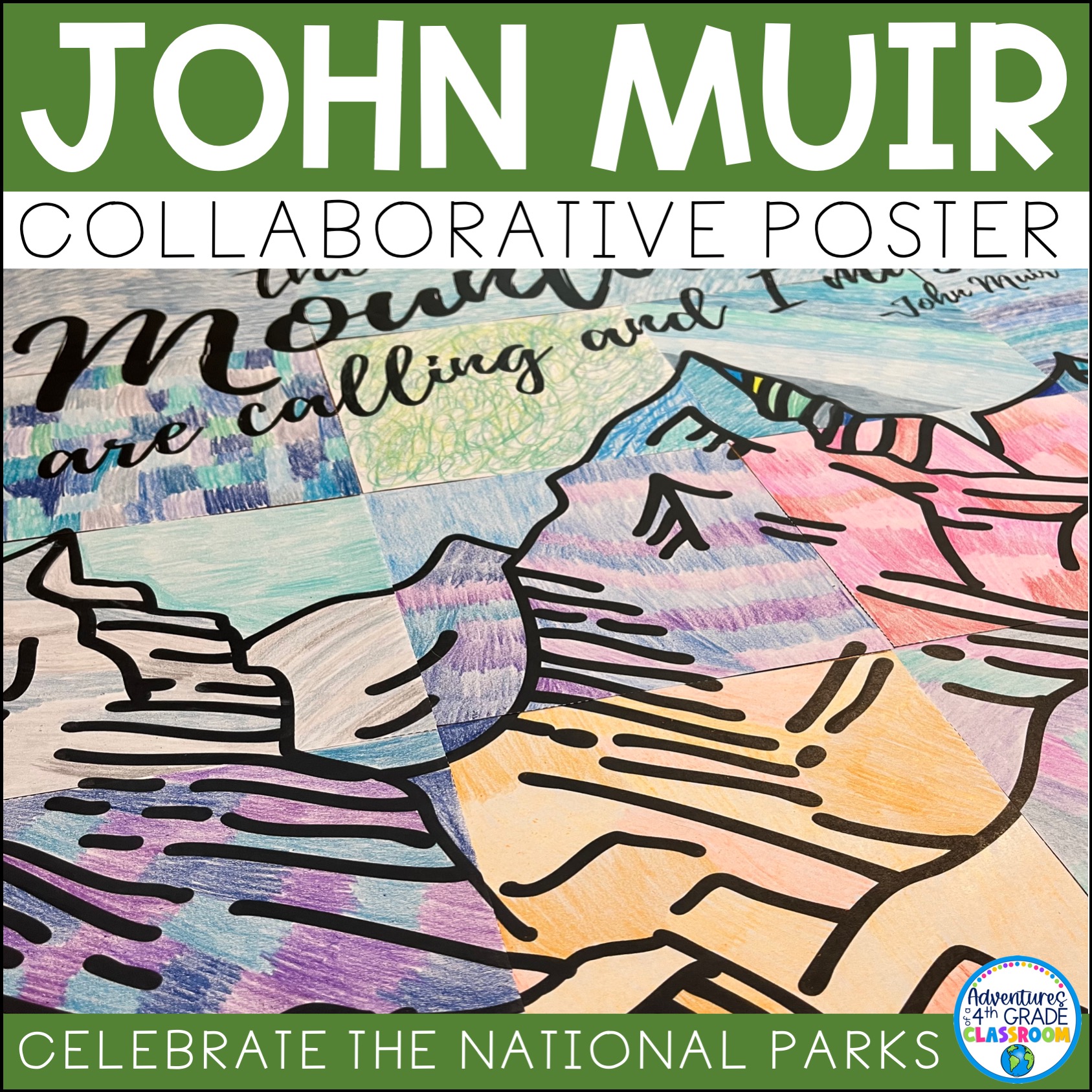 National Park Collaborative Poster | John Muir - Adventures of a 4th ...