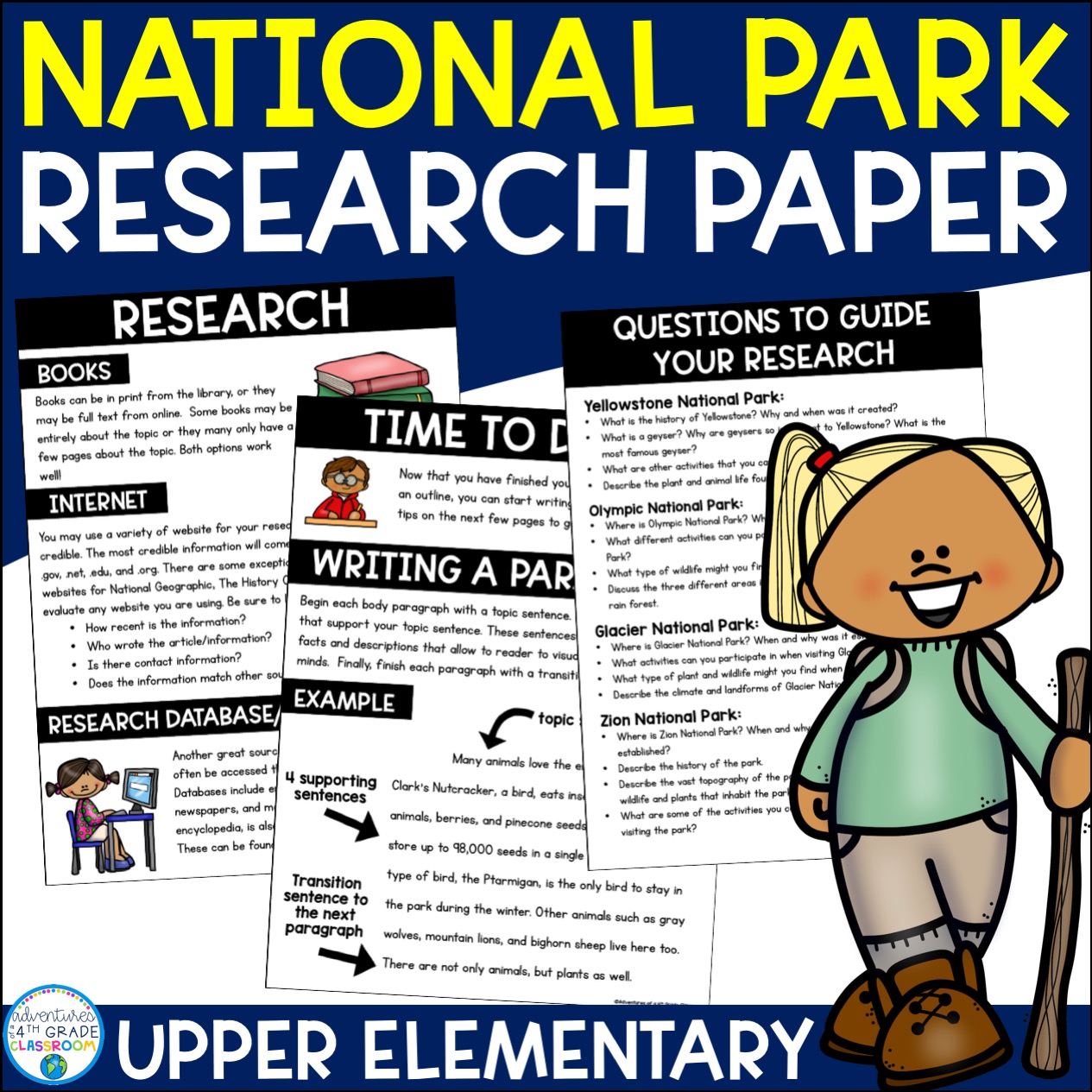 National Parks Research Paper - Adventures of a 4th Grade Classroom