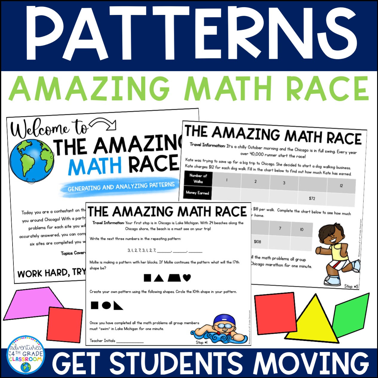 Number Patterns Review - Adventures of a 4th Grade Classroom