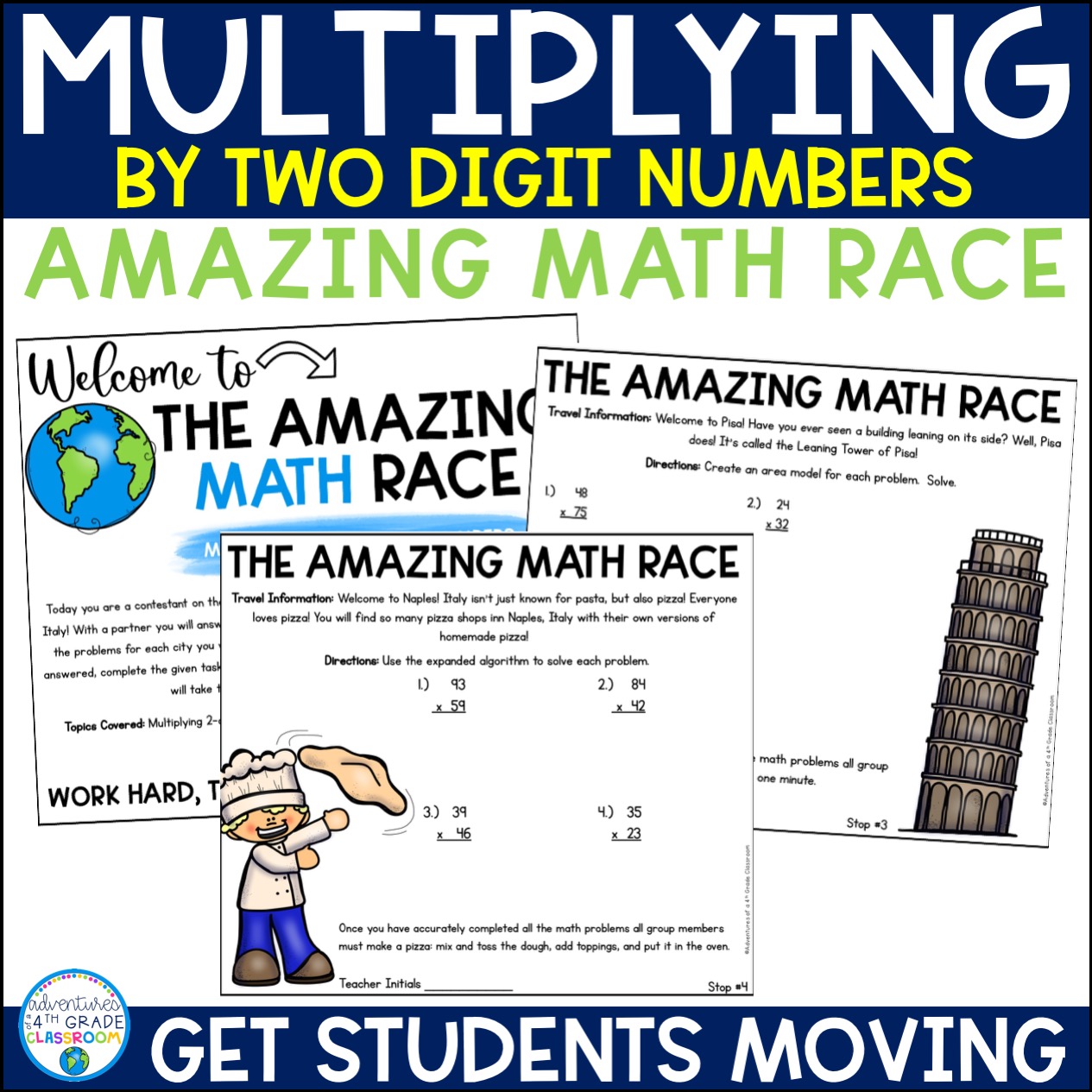 2-Digit by 2-Digit Multiplication Review - Adventures of a 4th Grade ...