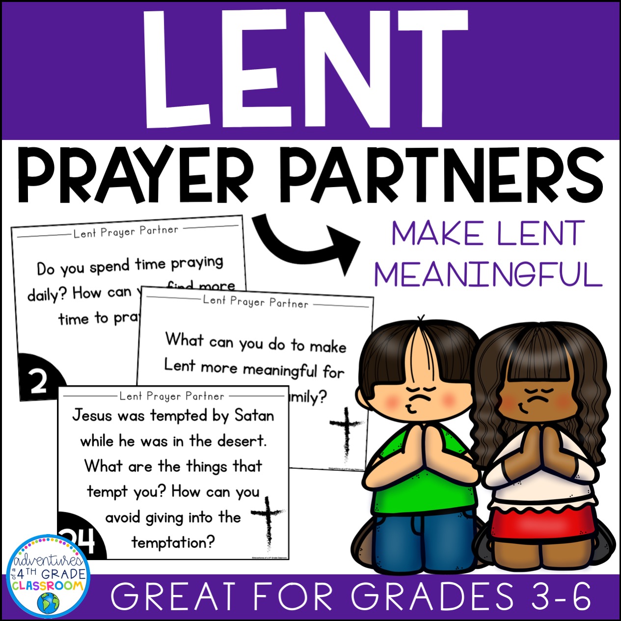 Lent Prayer Partners - Adventures of a 4th Grade Classroom