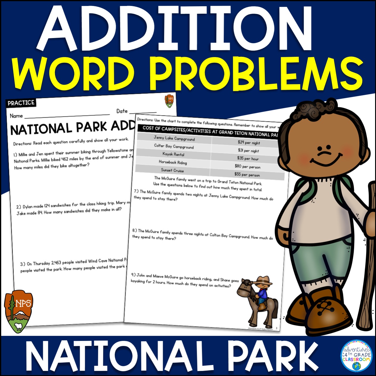 Addition Word Problems - Adventures of a 4th Grade Classroom