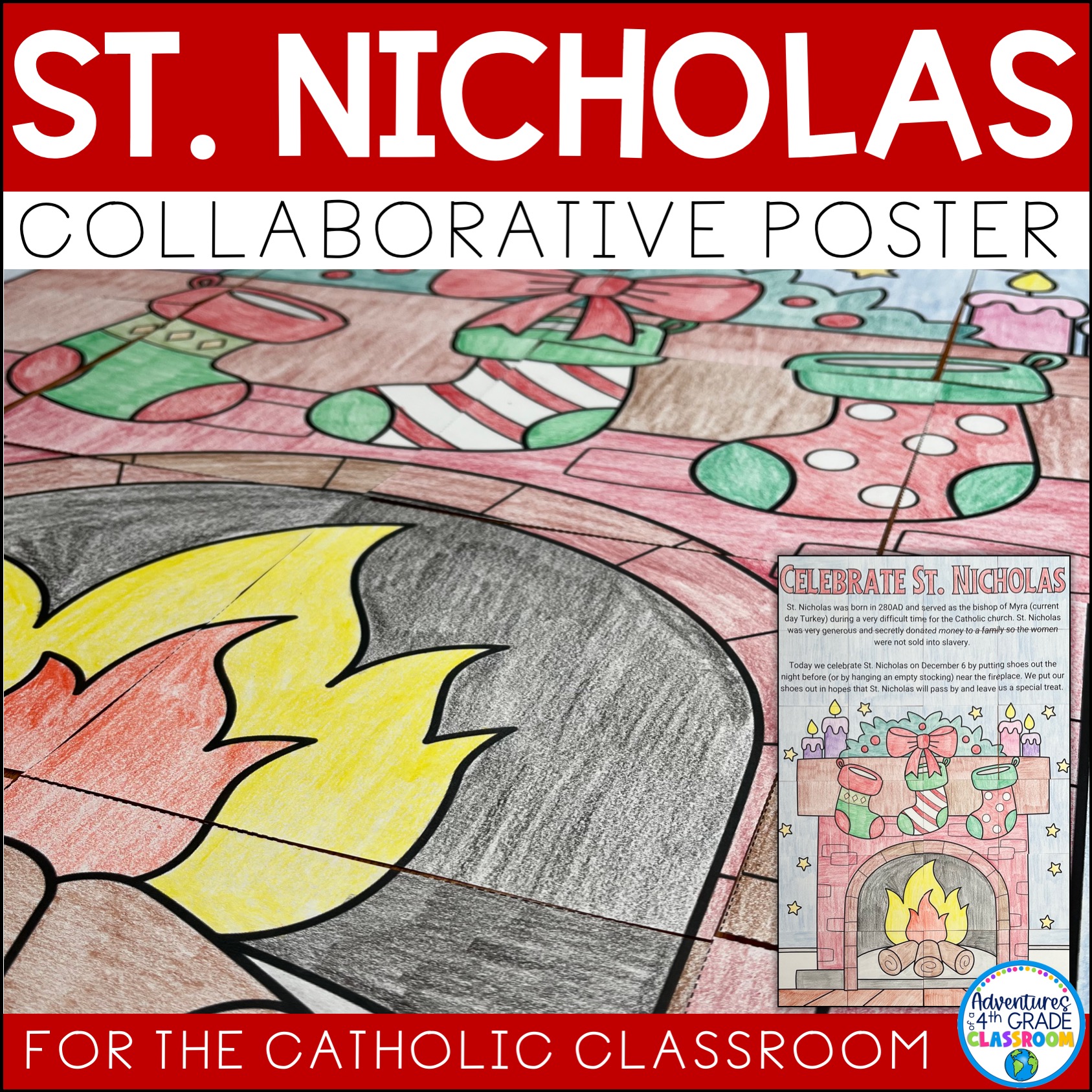 St. Nicholas Collaborative Poster - Adventures of a 4th Grade Classroom