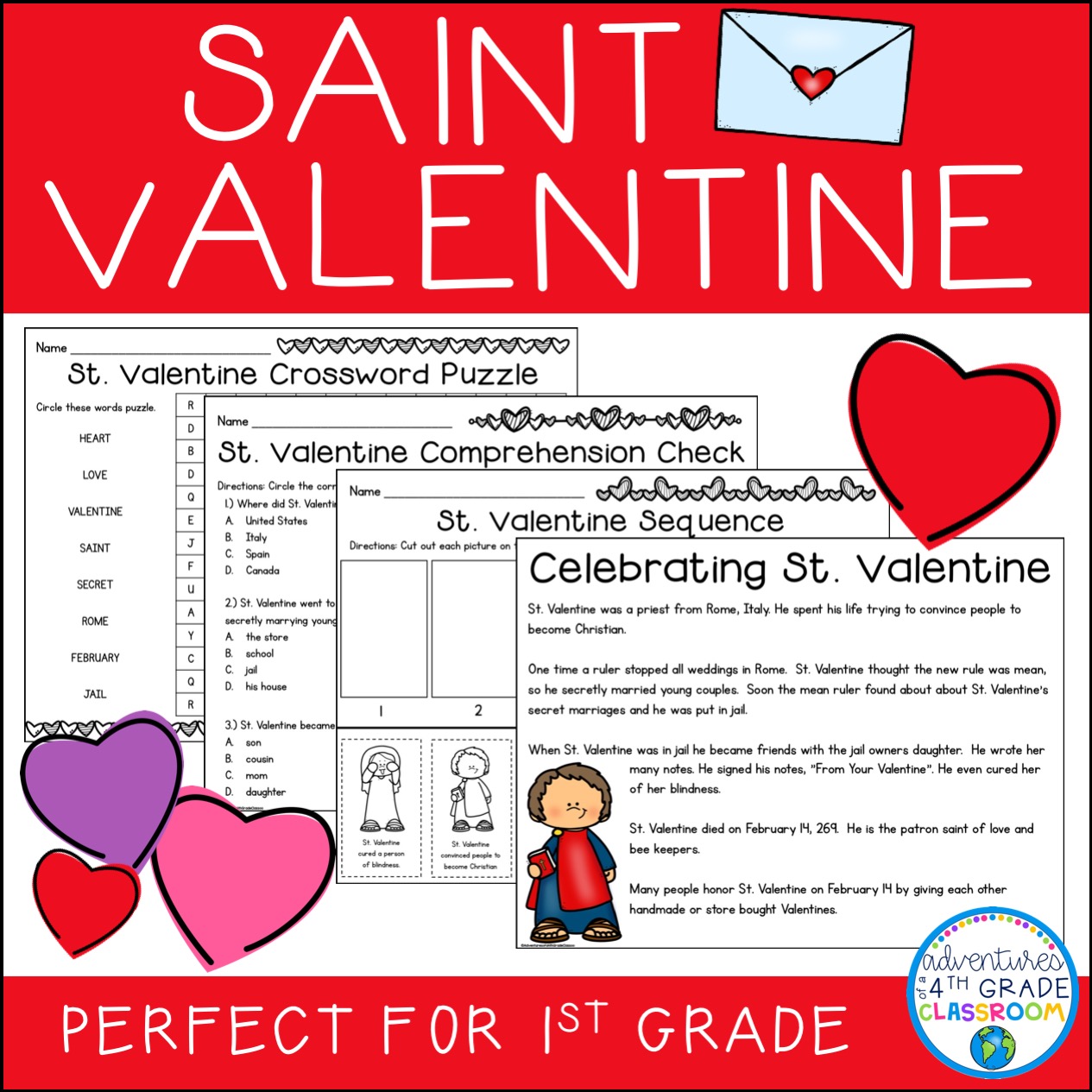 Valentine's Day Activities: The Story of St. Valentine - Adventures of ...