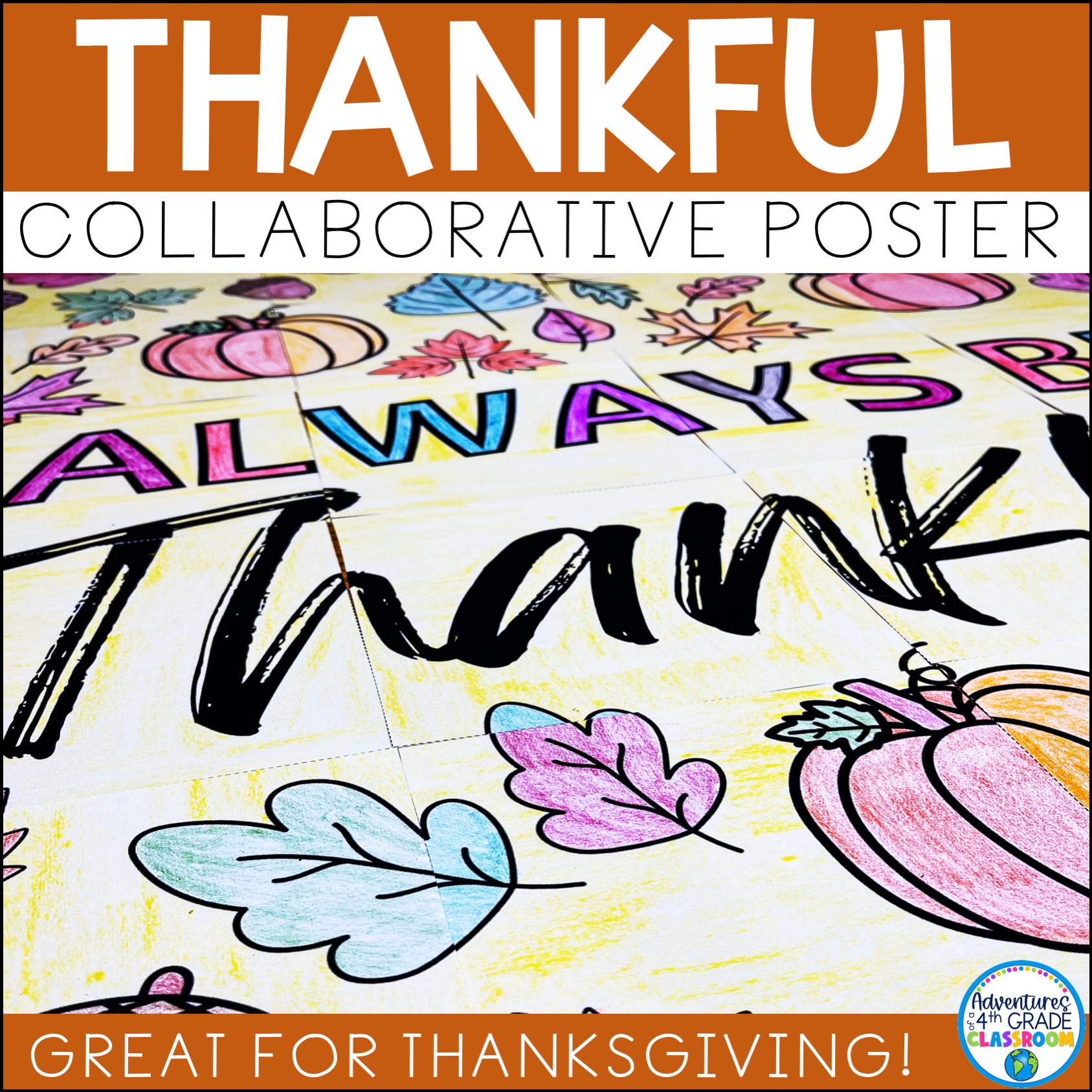 Thanksgiving Collaborative Poster - Adventures of a 4th Grade Classroom