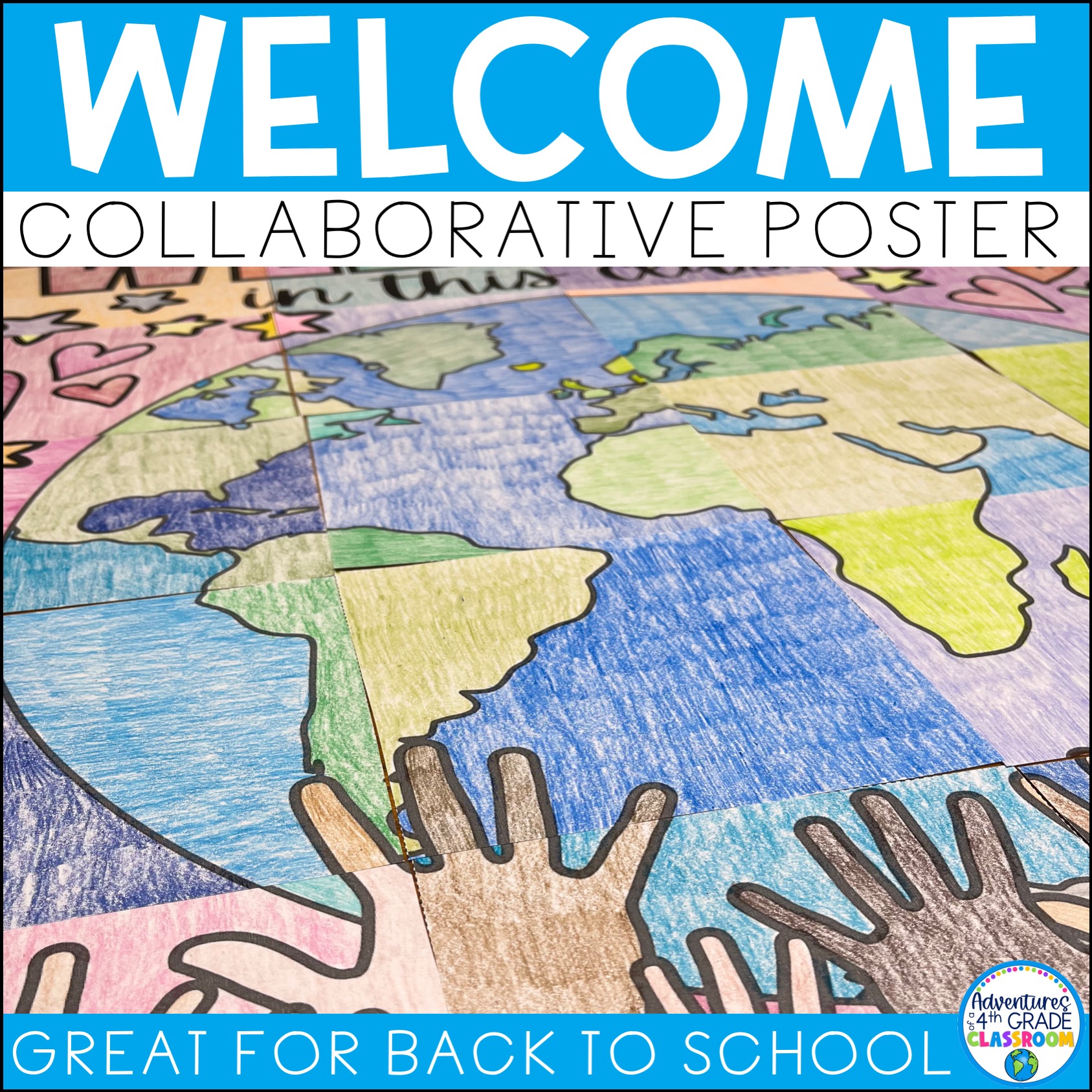 All Are Welcome Collaborative Poster | Back to School - Adventures of a ...
