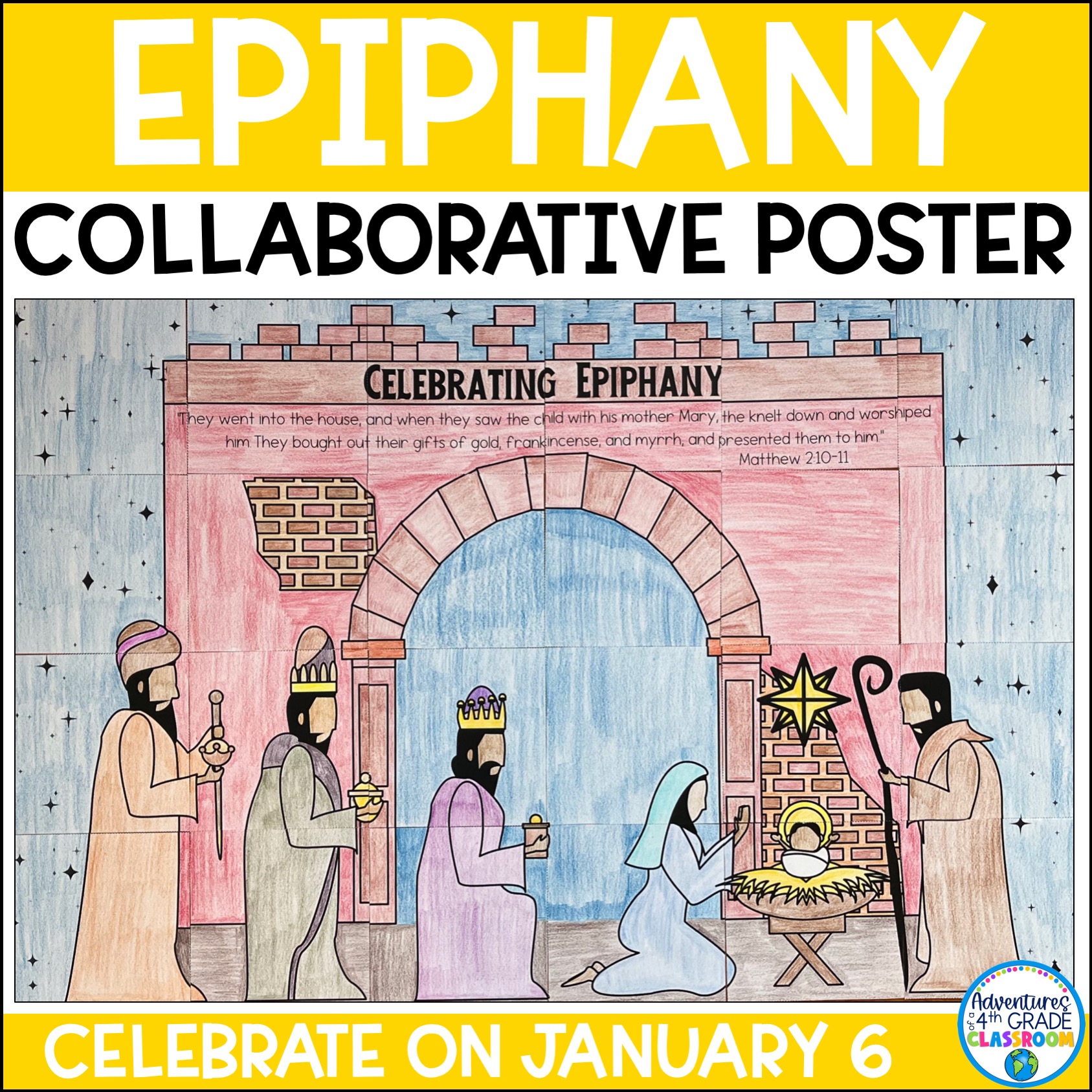 Epiphany Collaborative Poster | Three Kings - Adventures of a 4th Grade ...
