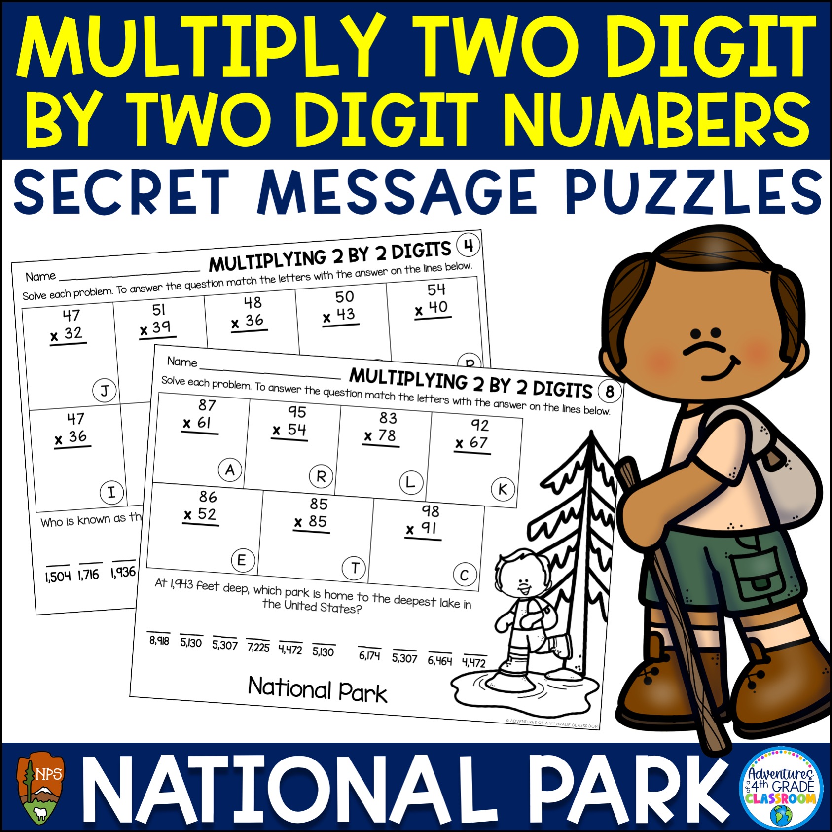 2 Digit by 2 Digit Multiplication | Review Puzzles - Adventures of a ...