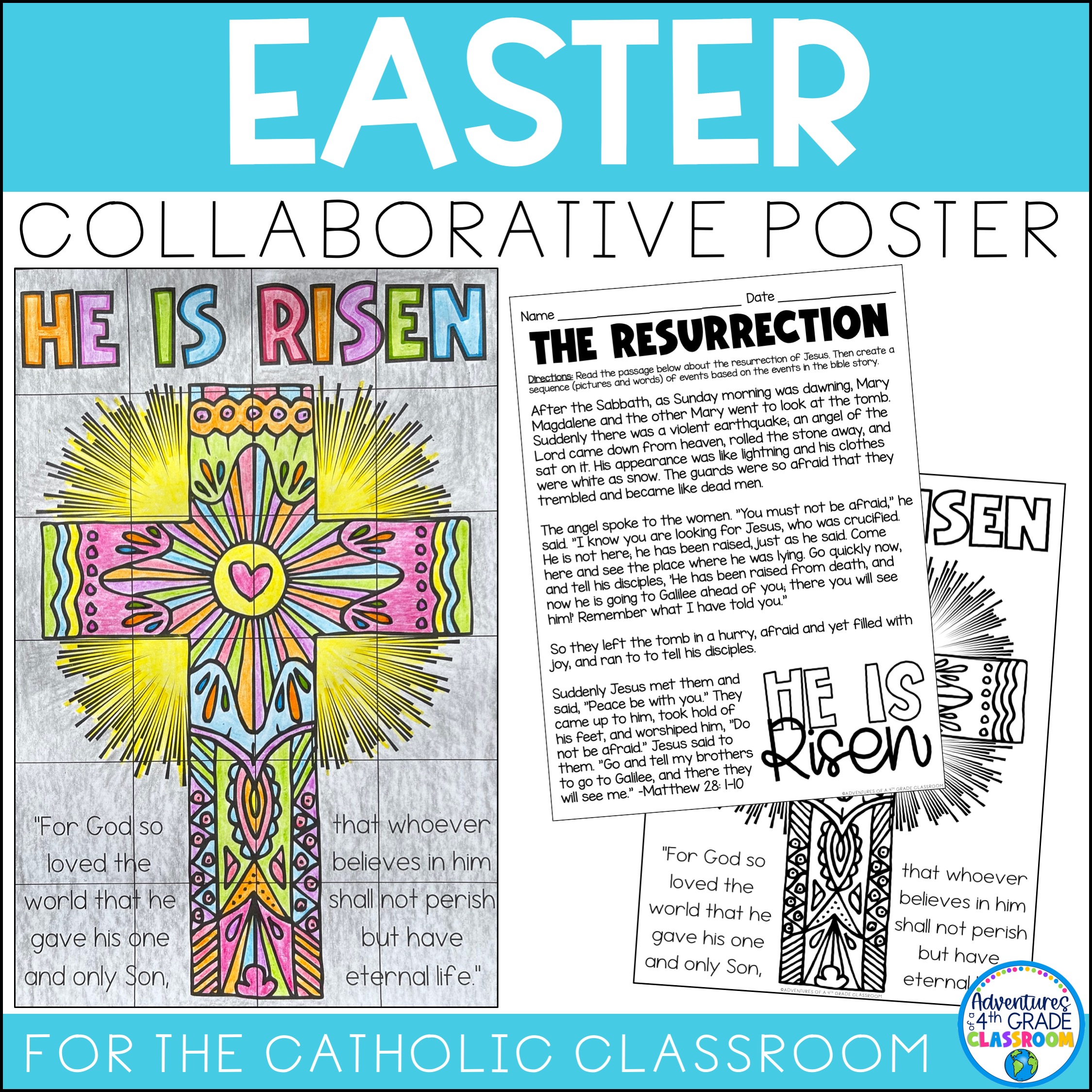 Easter Collaborative Poster | Catholic | Holy Week - Adventures of a ...