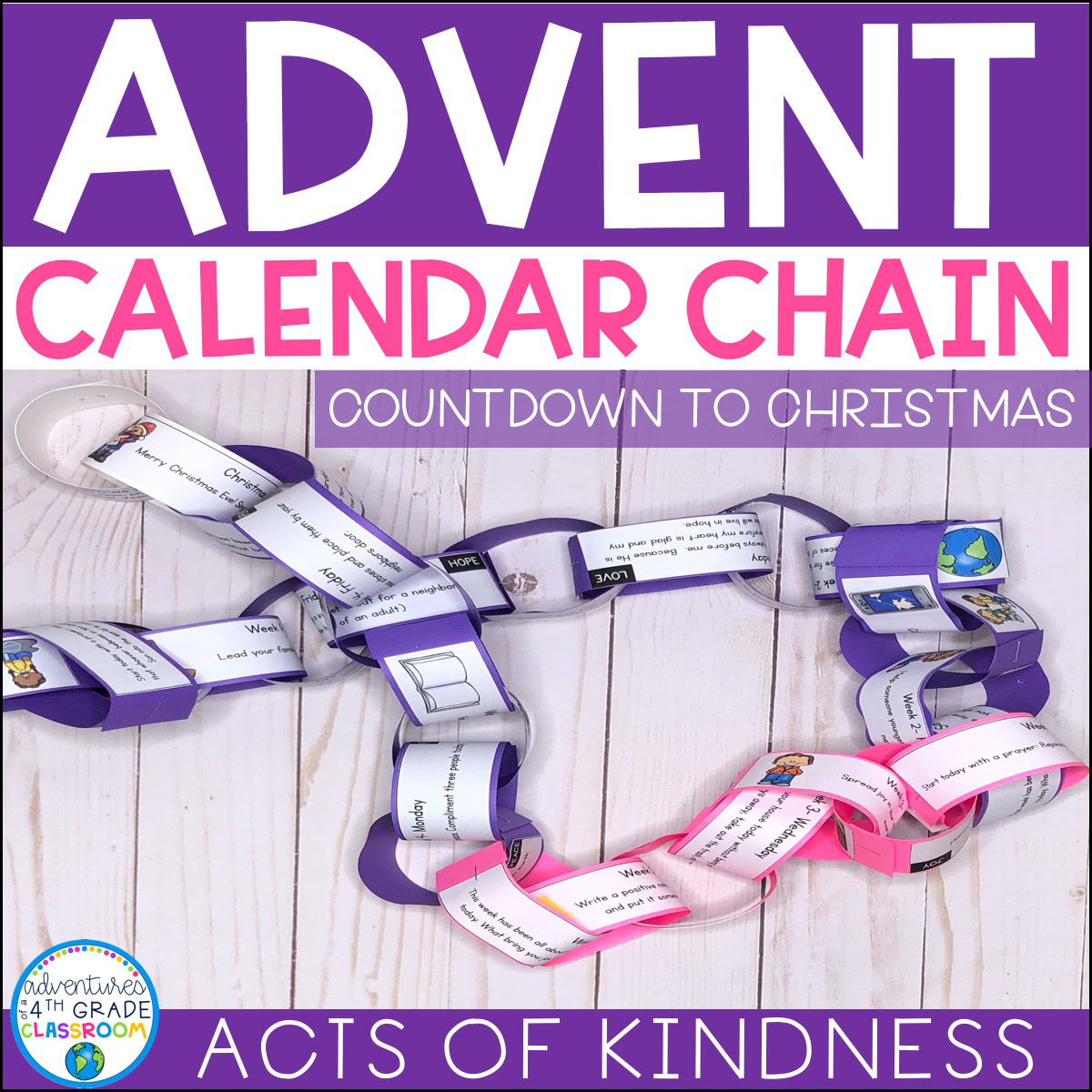 Advent Calendar - Adventures of a 4th Grade Classroom
