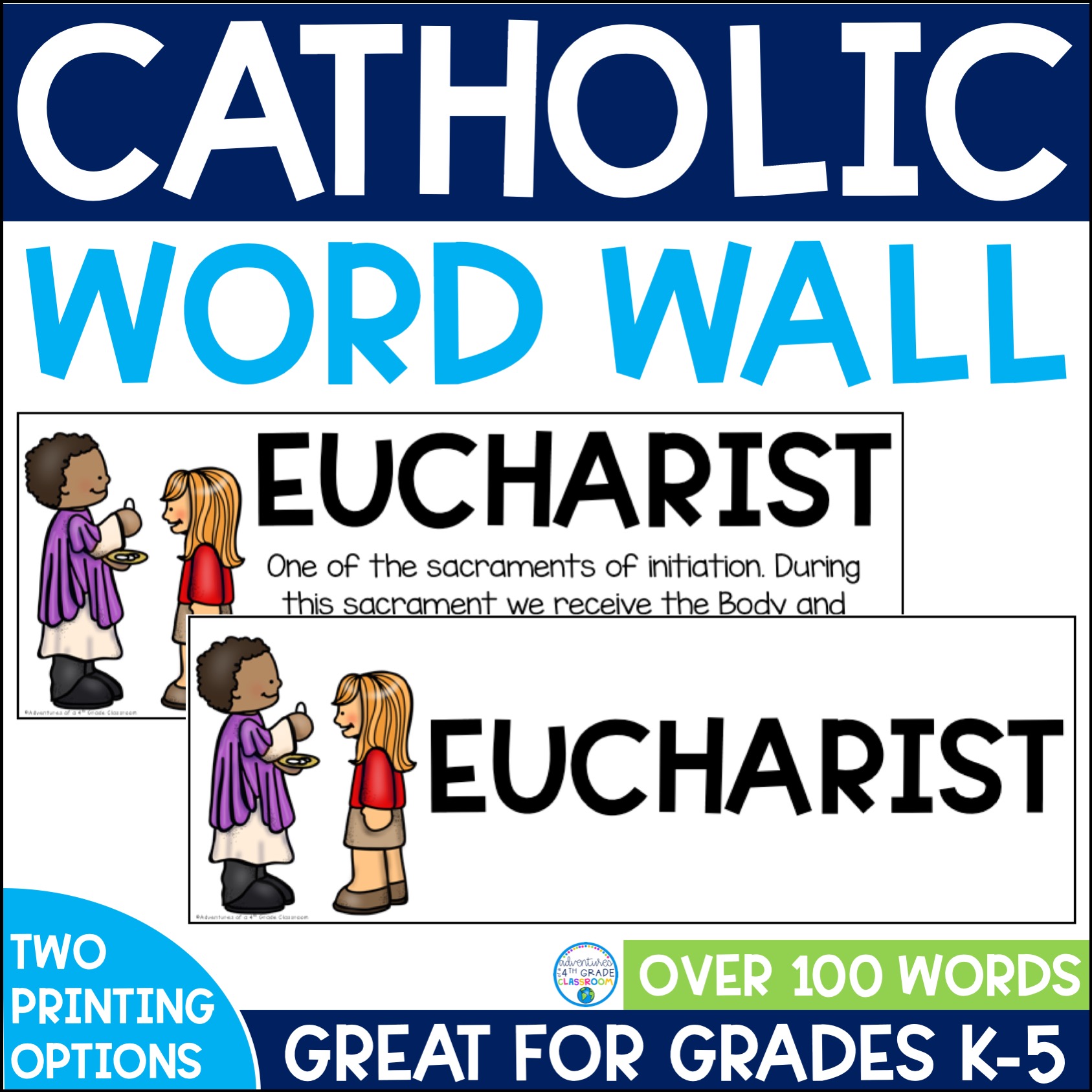 Catholic Vocabulary Word Wall - Adventures of a 4th Grade Classroom