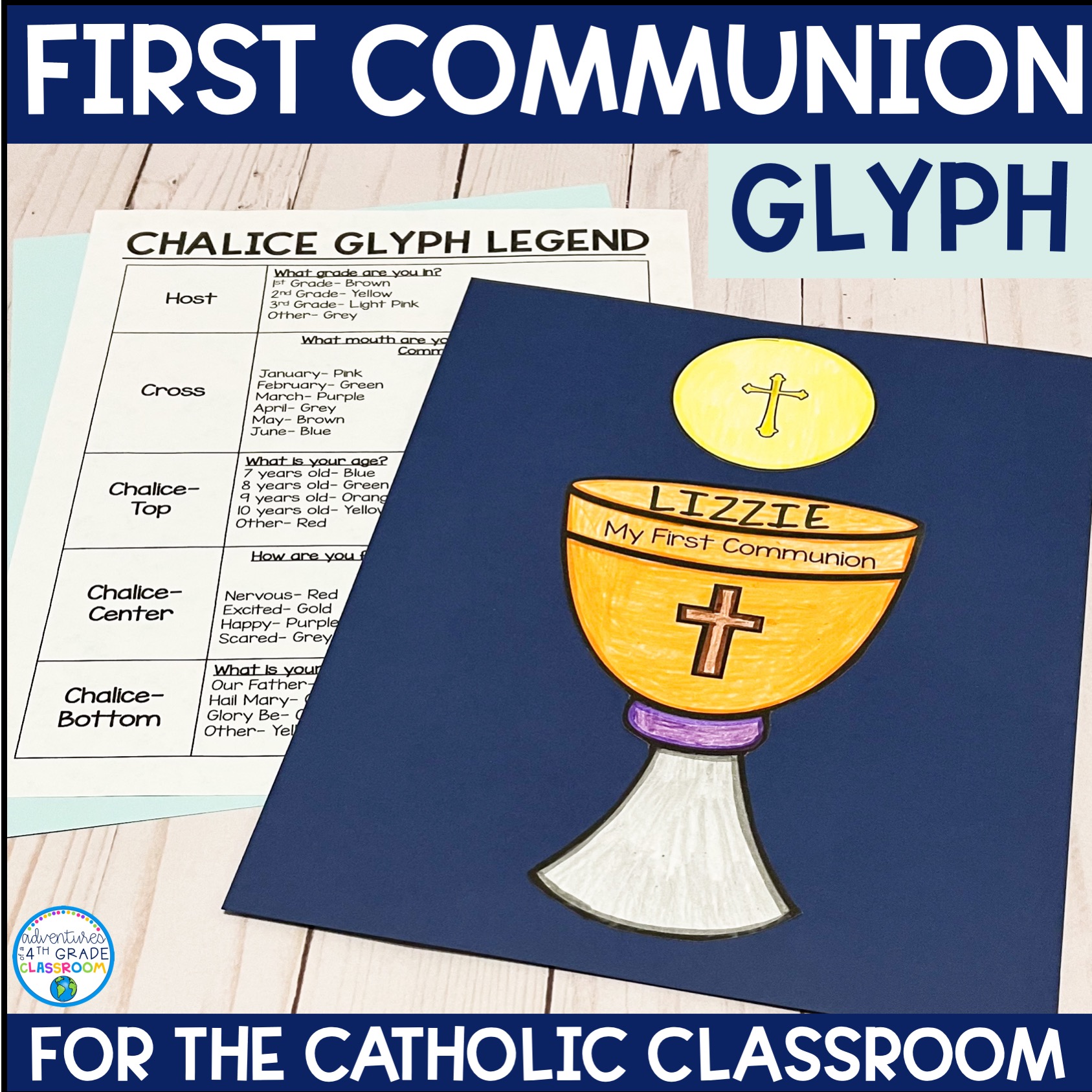 First Communion Craft - Adventures of a 4th Grade Classroom