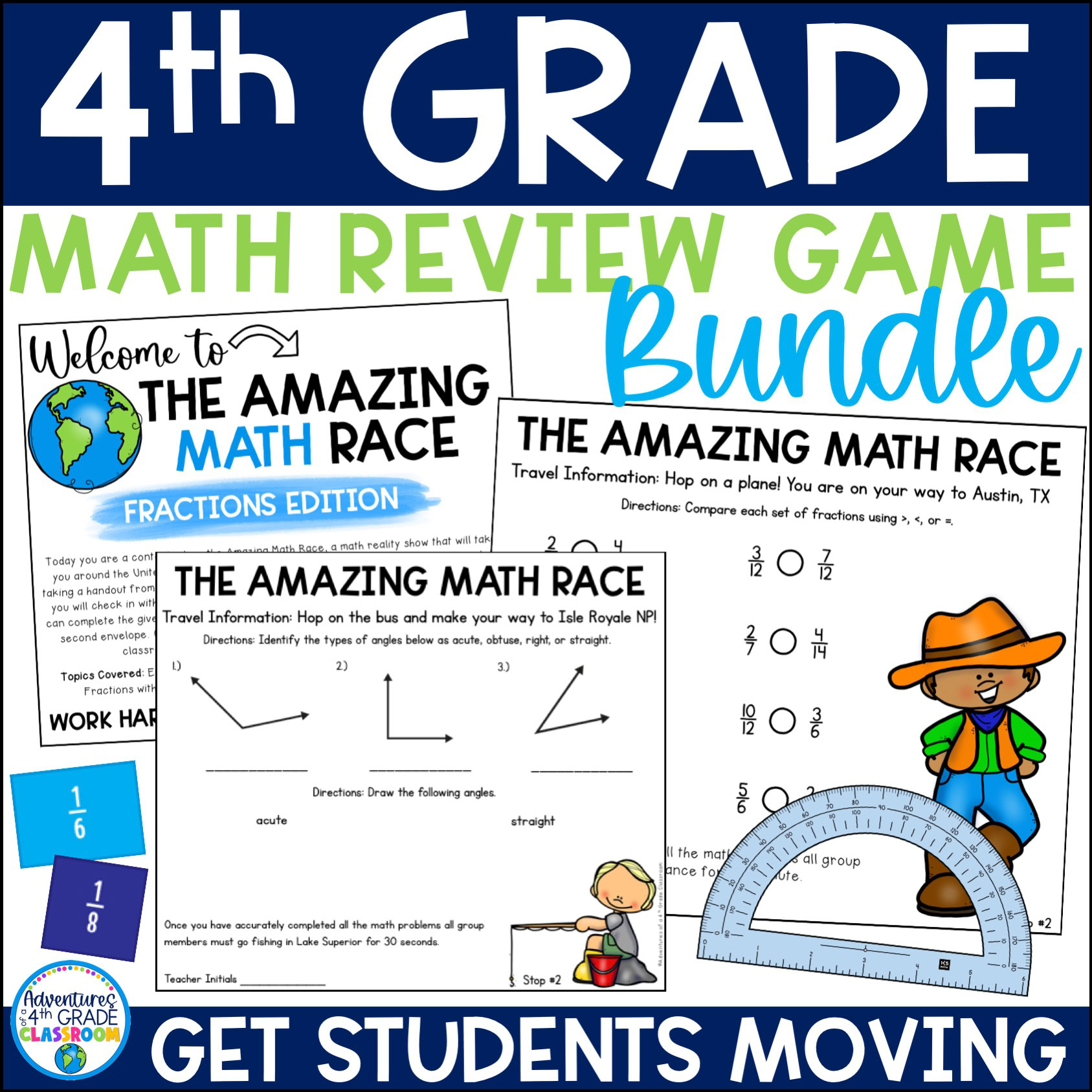 Amazing Math Race Bundle – Adventures of a 4th Grade Classroom